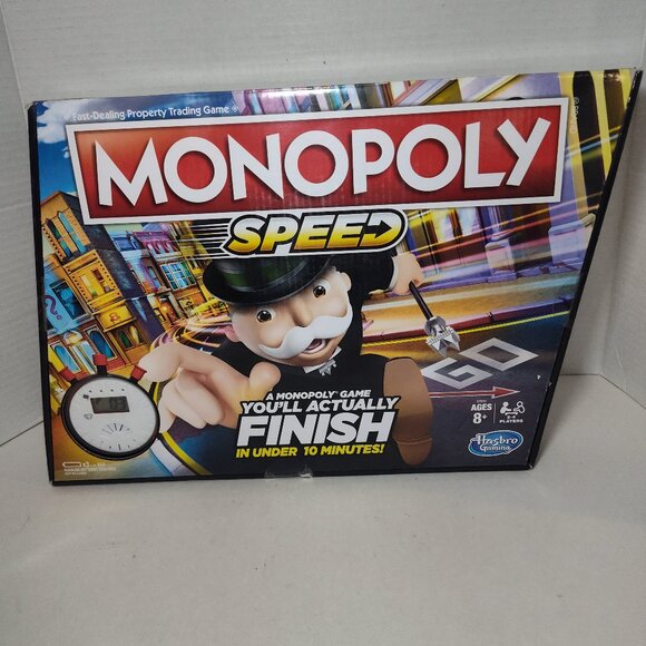 Games | Monopoly Speed Board Game By Hasbro Play Under 1 Min Newsealed ...